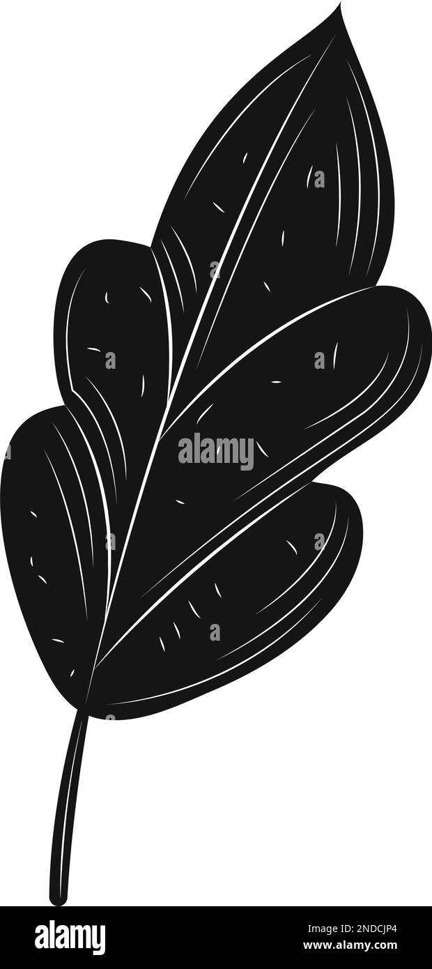 leaf colorless icon Stock Vector Image & Art - Alamy