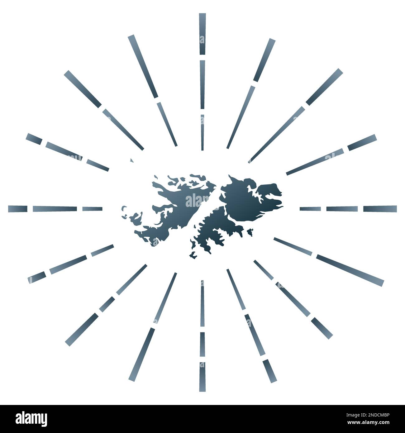 Country falklands map Cut Out Stock Images & Pictures - Alamy