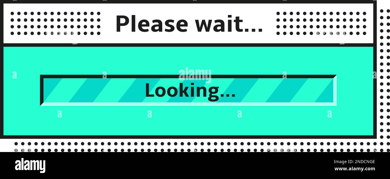 Loading progress bar window. Interface in retro style Stock Vector ... Loading progress bar window. Interface in retro style Stock Vector ...