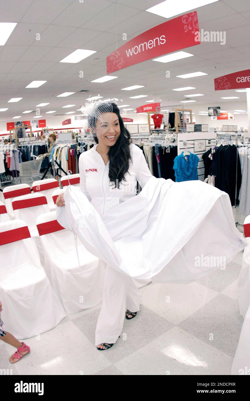 Self-proclaimed "Maxxinista" Bride Lisa Satayut walks through the T.J ...