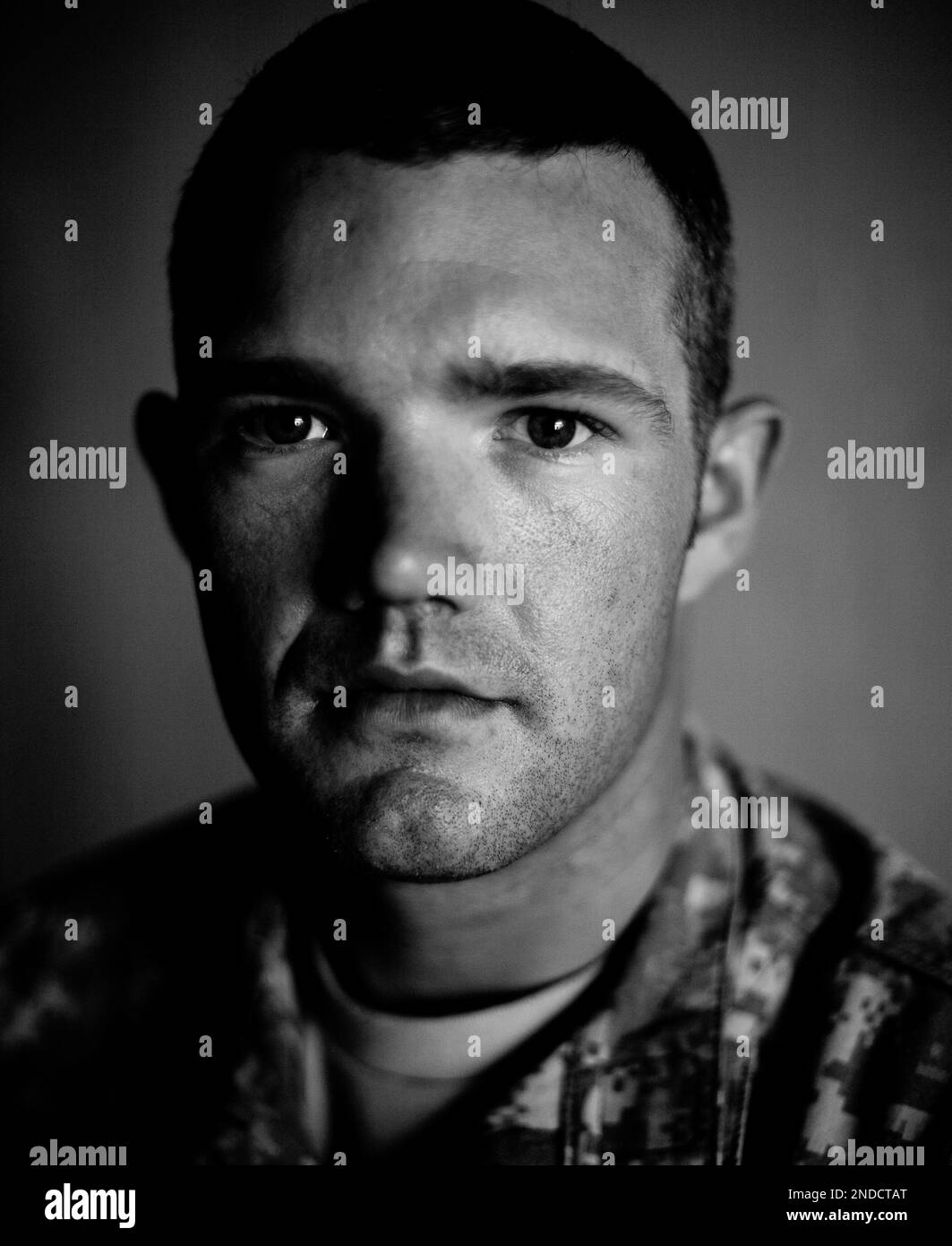 In this photo made May 6, 2010, Sgt. Shane Courville, 28, with Bravo ...