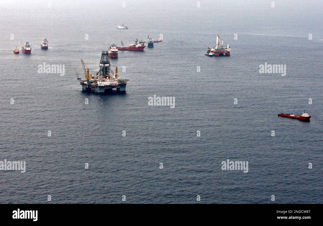 The Development Driller II stopped drilling work on the relief well at ...