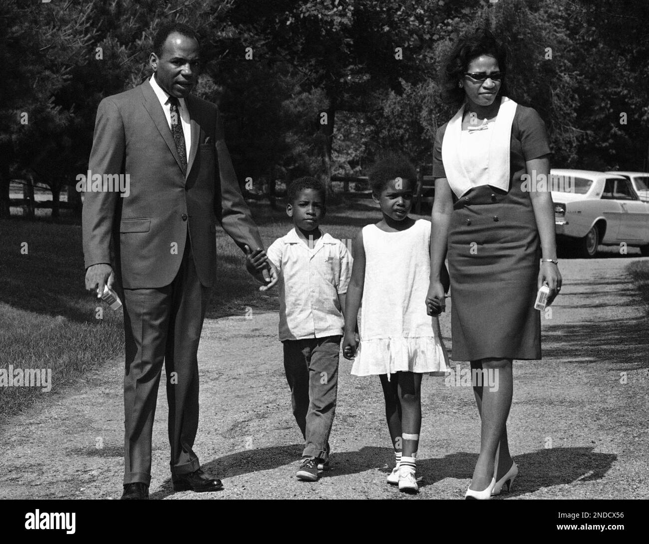 James Meredith is shown with wife Mary June and their son, John and ...