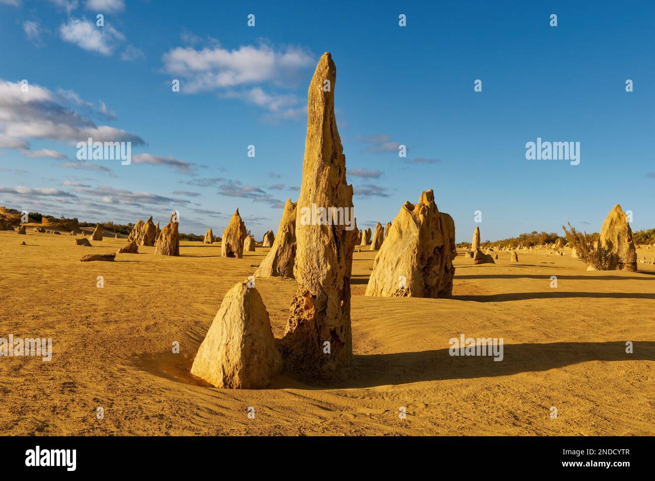 Pinnacles Desert in Nambung National Park, Western Australia, landscape ...