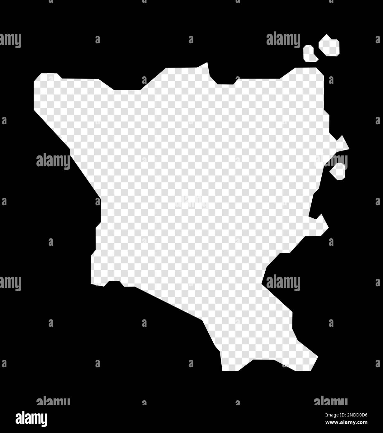 Stencil map of Green Island, Taiwan. Simple and minimal transparent map of Green Island, Taiwan ...