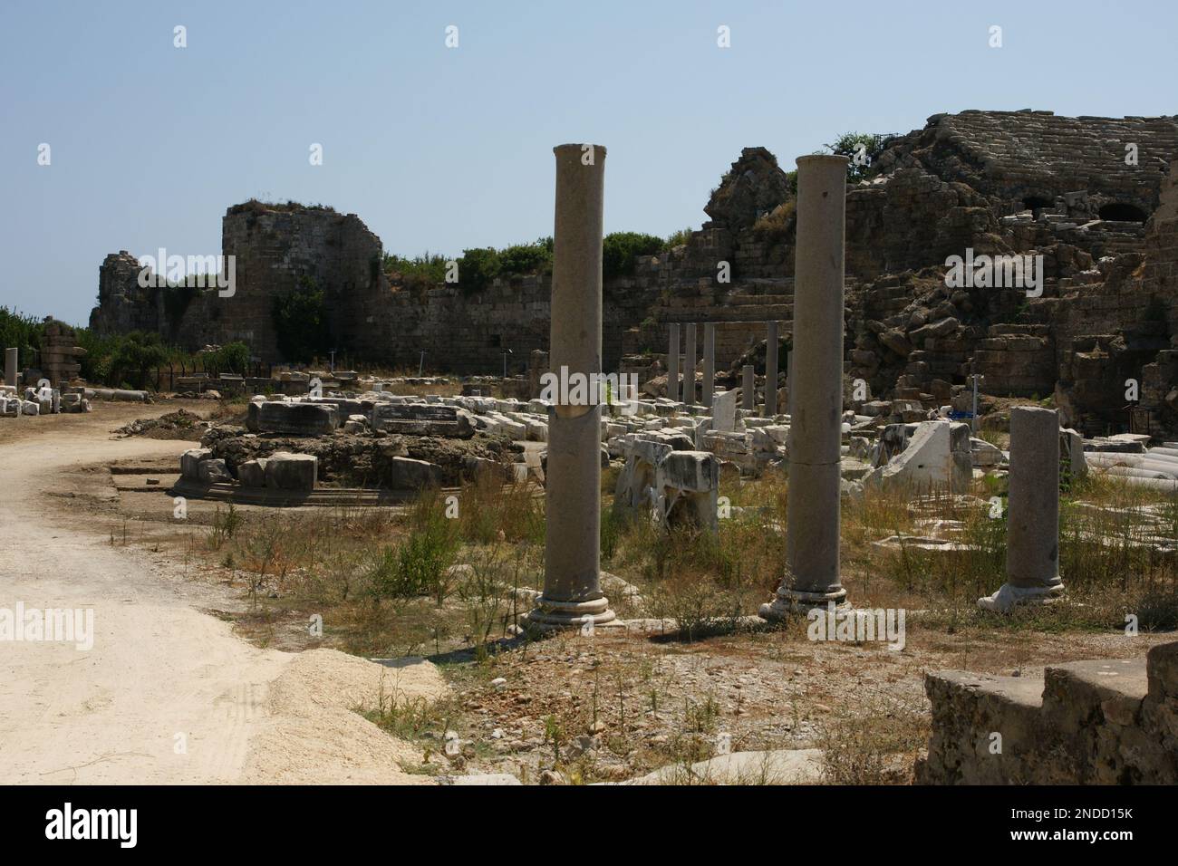 Side Ancient City - Antalya - TURKEY Stock Photo - Alamy
