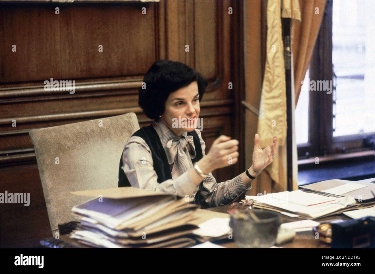 San Francisco Mayor Dianne Feinstein is shown in her office, Jan. 11 ...