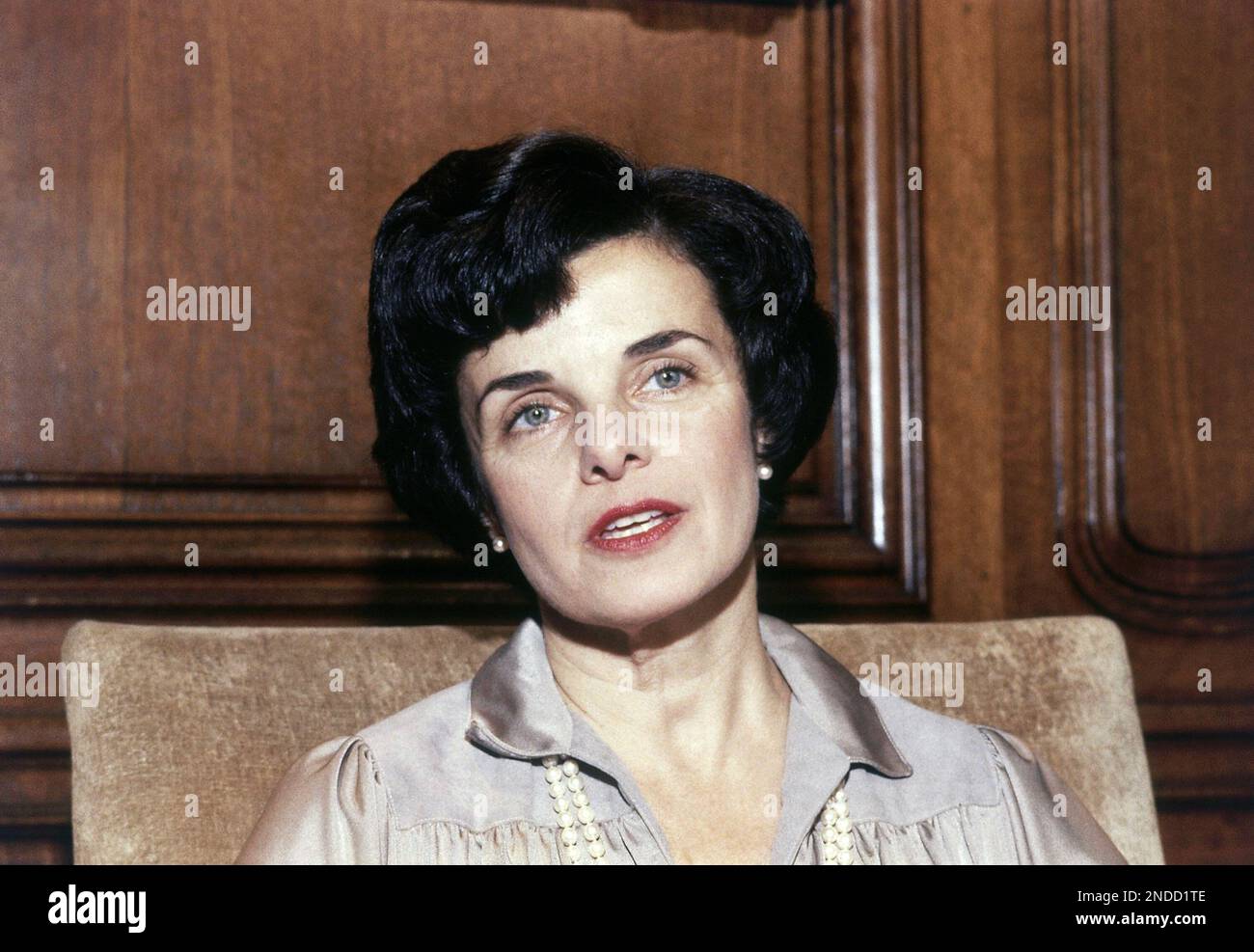 Mayor of San Francisco Dianne Feinstein is shown in her office, Dec. 11 ...