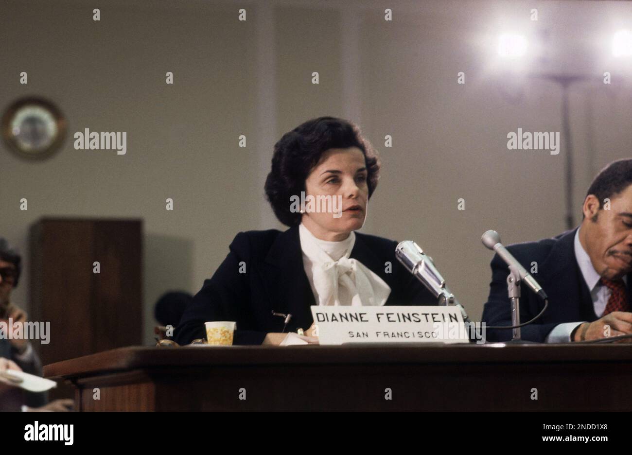 Mayor of San Francisco Dianne Feinstein speaks in Washington, D.C ...