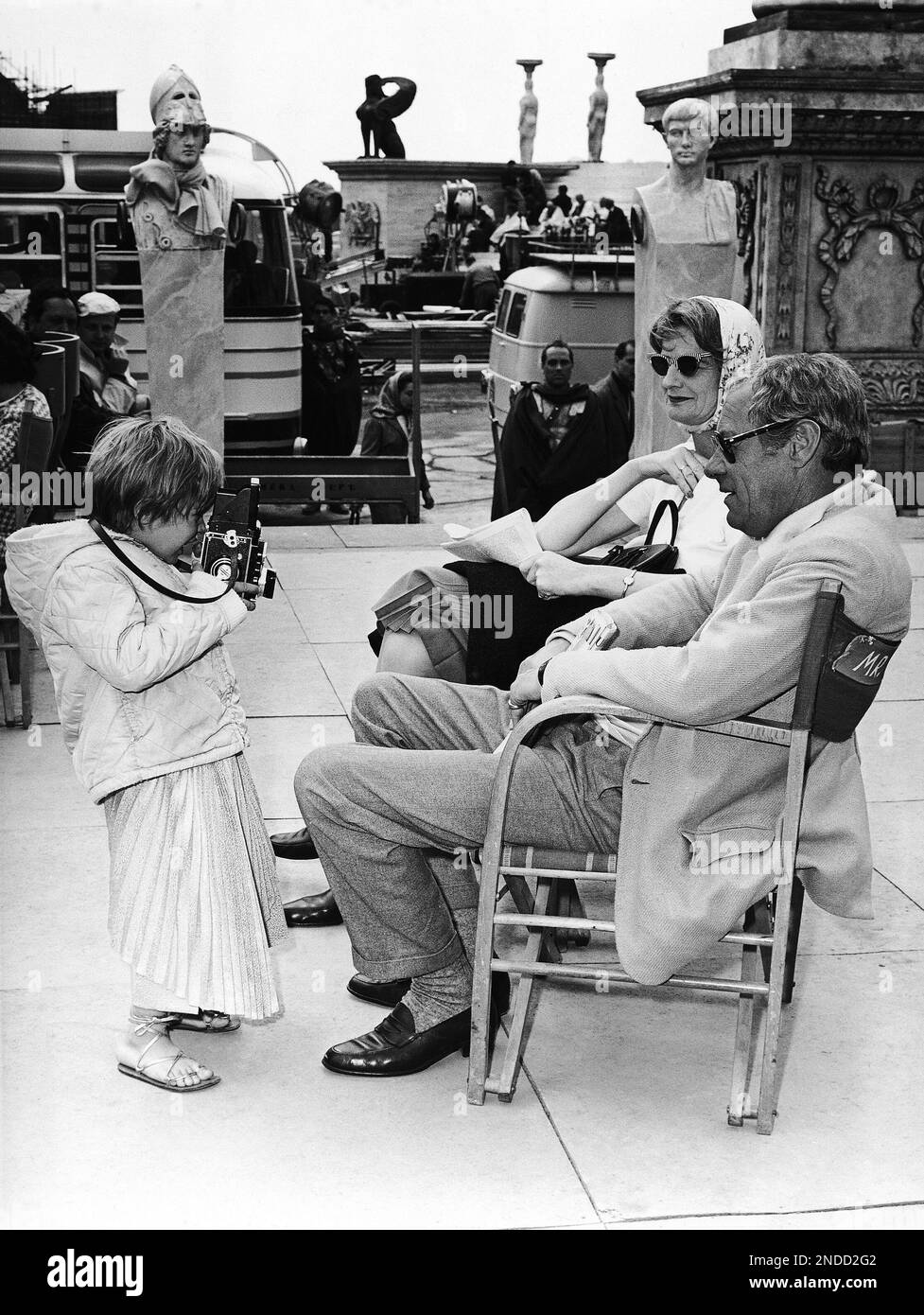Four-year-old actor Loris Loddi (left), who's parka jacket covers his ...