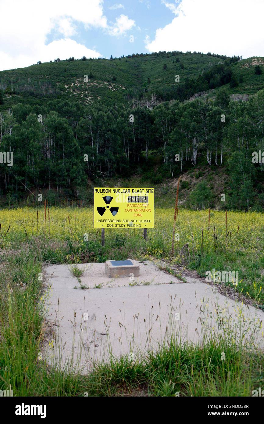 This July 14, 2010 photo shows a concrete slab covering the site of ...