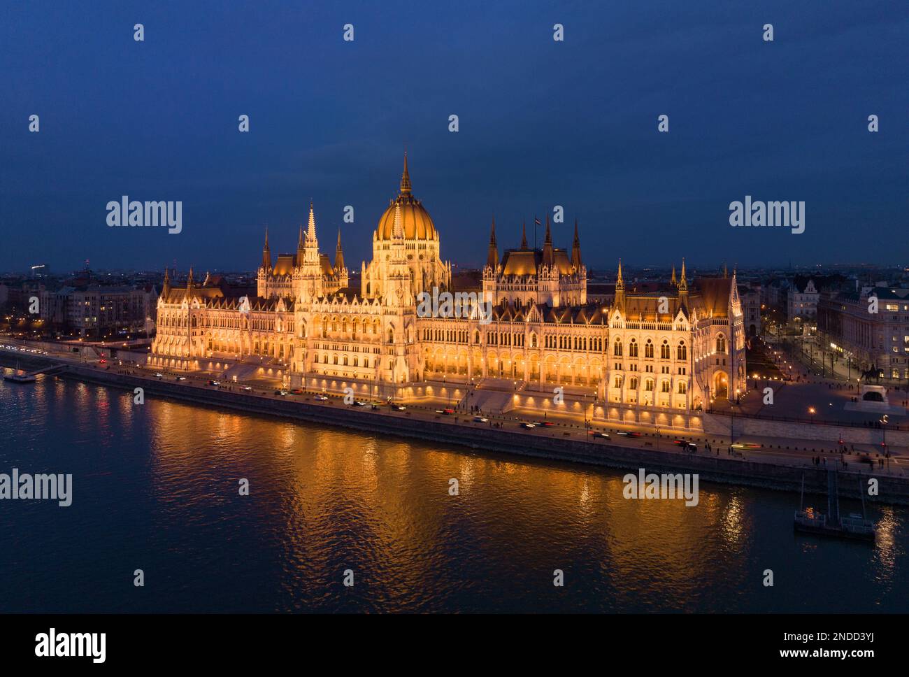 Discover Budapest Landmarks Aerial View of Hungarian Parliament ...