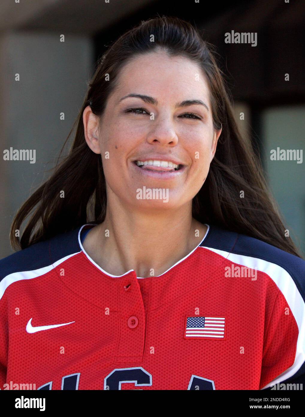 Jessica Mendoza is pictured during an interview in Oklahoma City ...