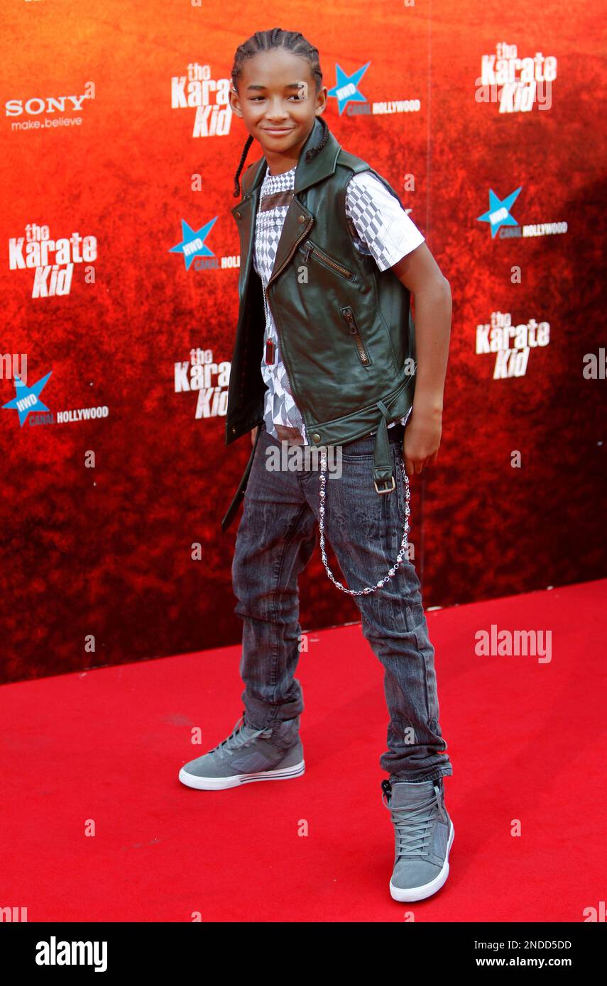 Actor Jaden Smith poses before the Spanish premiere of the movie Karate ...