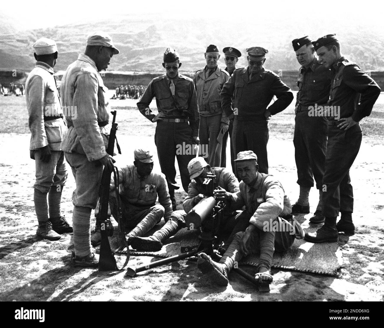 Maj. Gen. R.B. McClure, commanding General of the Chinese Combat ...