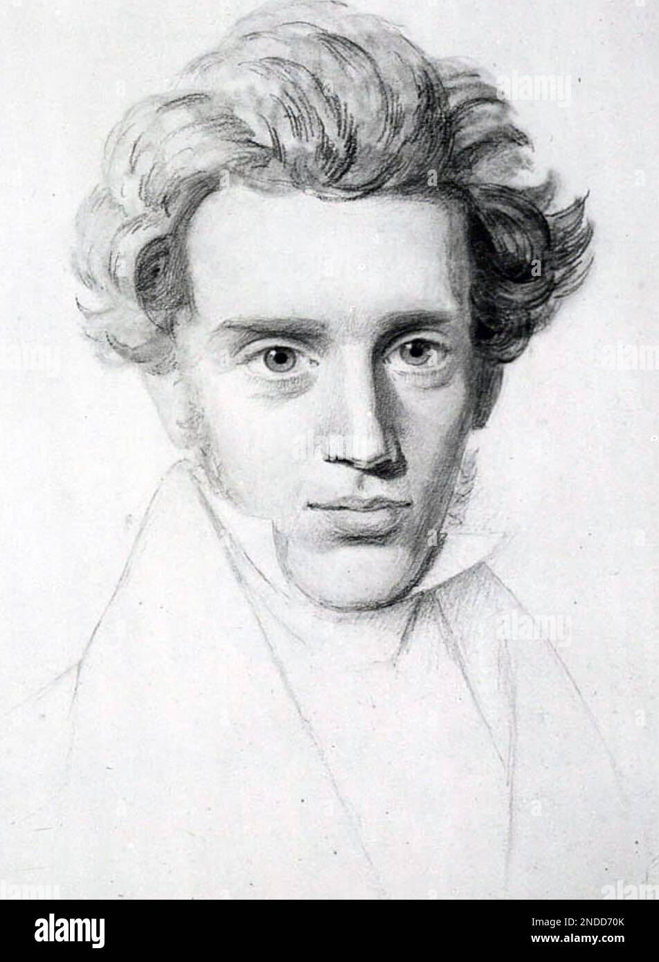 SØREN KIERKEGAARD (1813-1855) Danish philosopher Stock Photo - Alamy