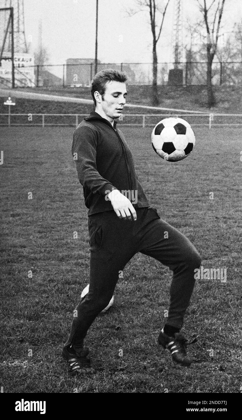 Reinhard Libuda, forward of Schalke 04 soccer team of West Germany, and ...