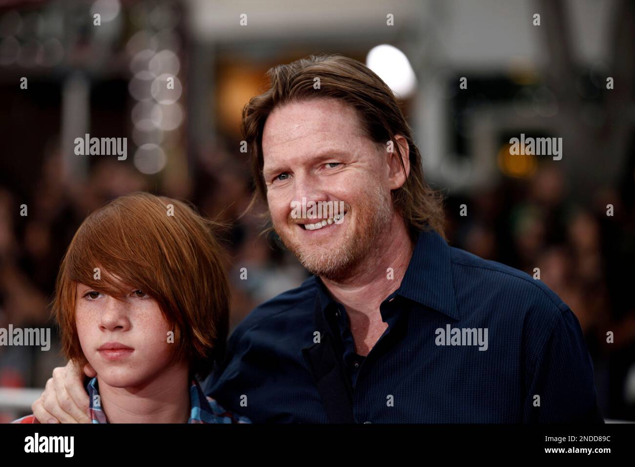 Donal Logue, right, and his son, Finn, arrive at the premiere of ...