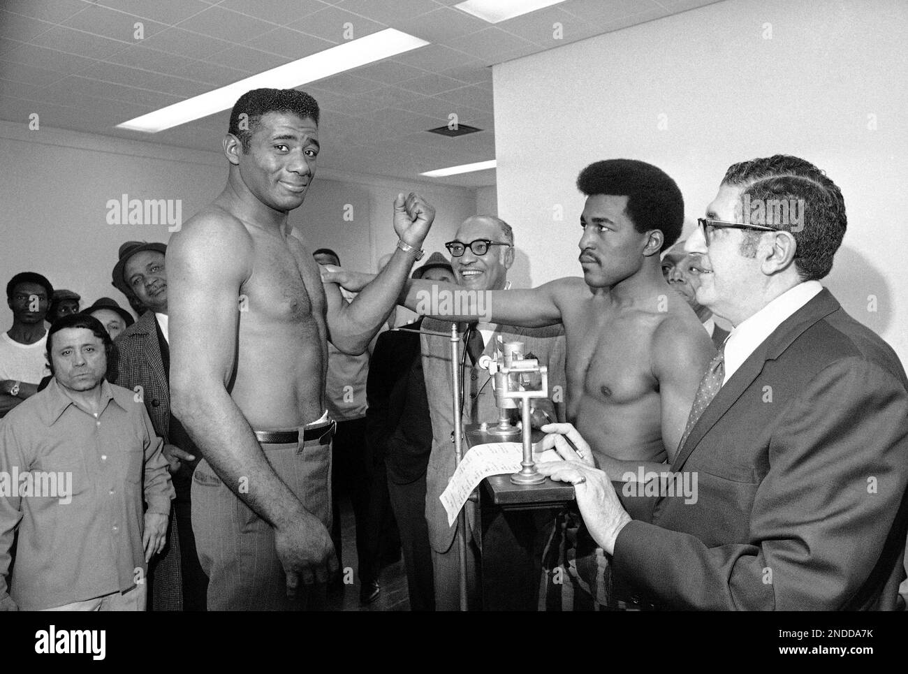 Floyd Patterson, twice heavyweight champion and returning to righting ...