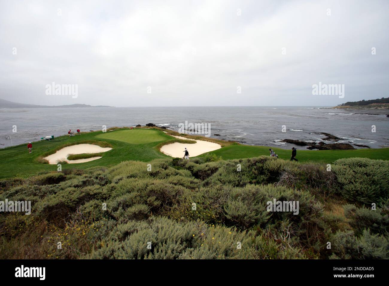 The U.S. Open golf tournament course during a practice round Tuesday ...