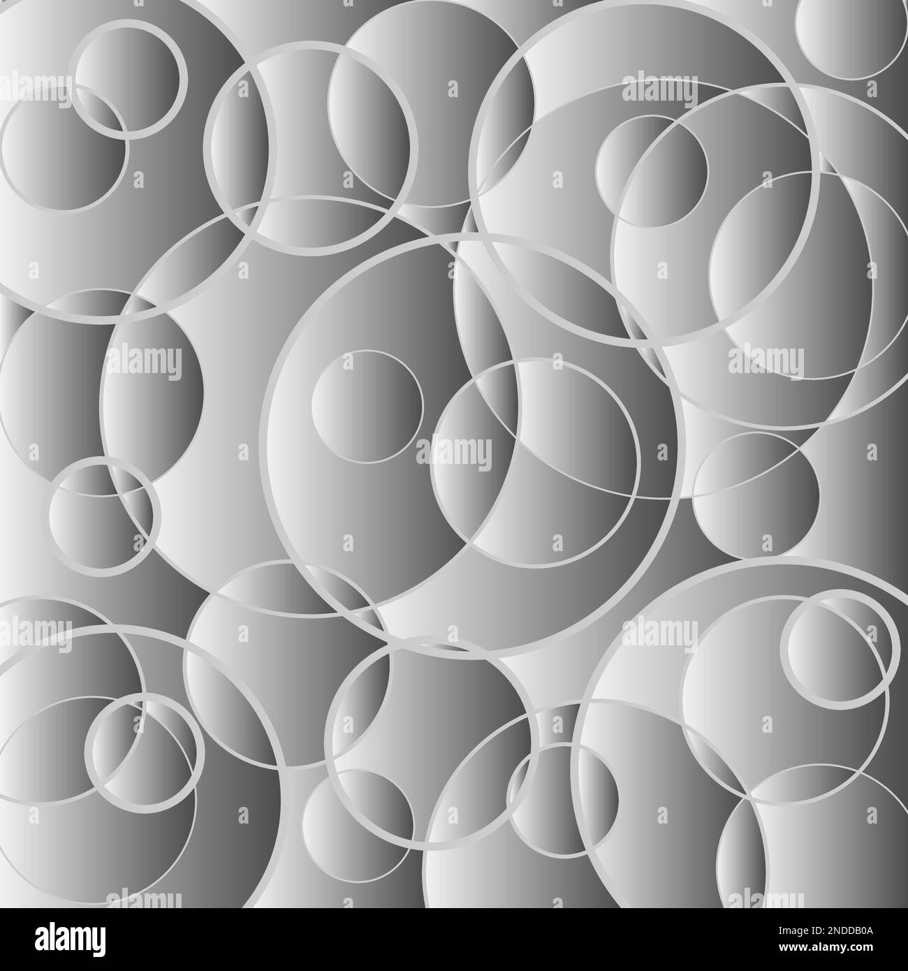 Abstract monochrome gradient background with circle-shaped contour ...