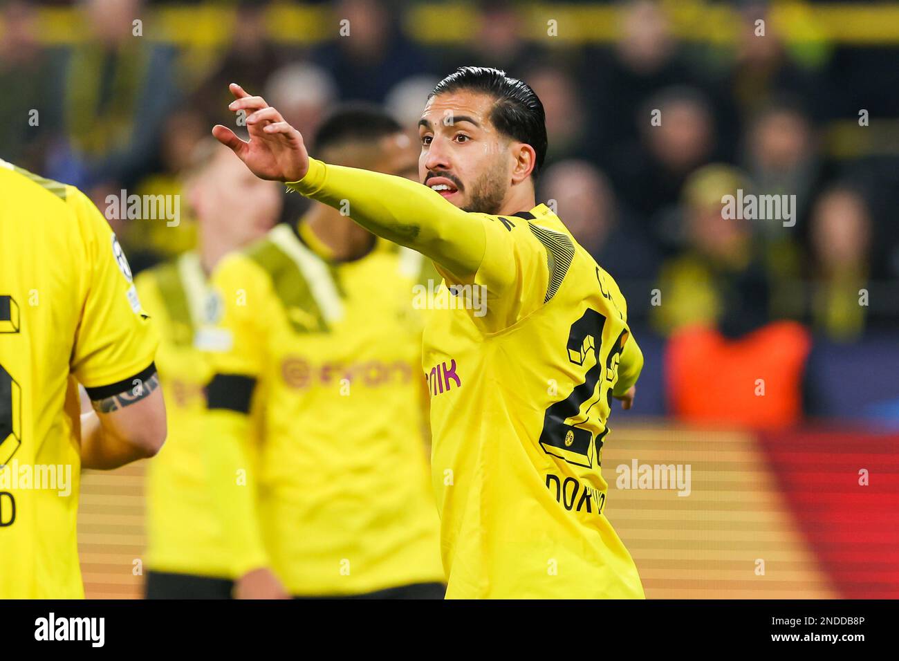 DORTMUND, GERMANY - FEBRUARY 15: Emre Can of Borussia Dortmund during ...
