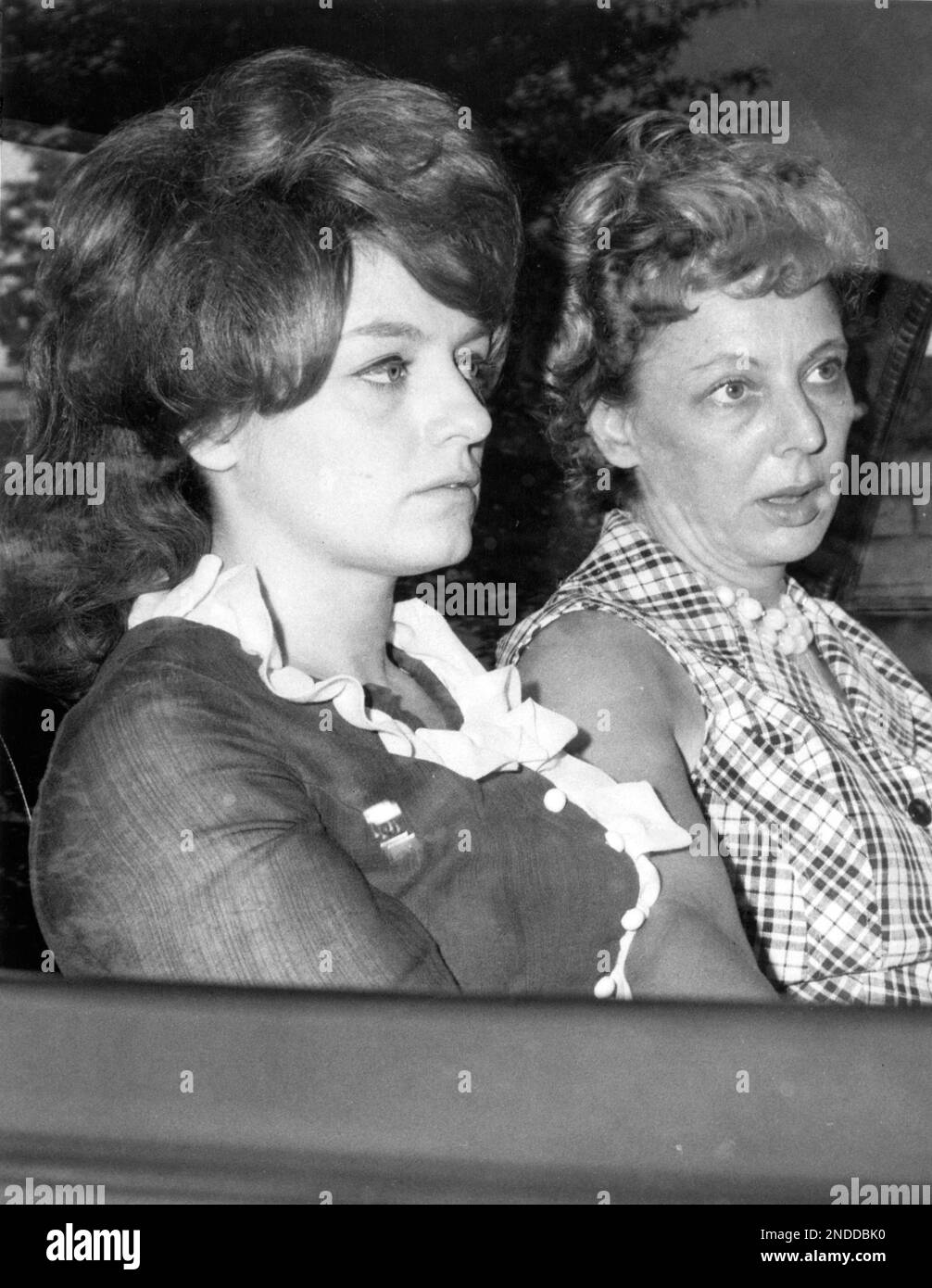 Mrs. Alice Crimmins, left, accompanied by correction officer Alice ...