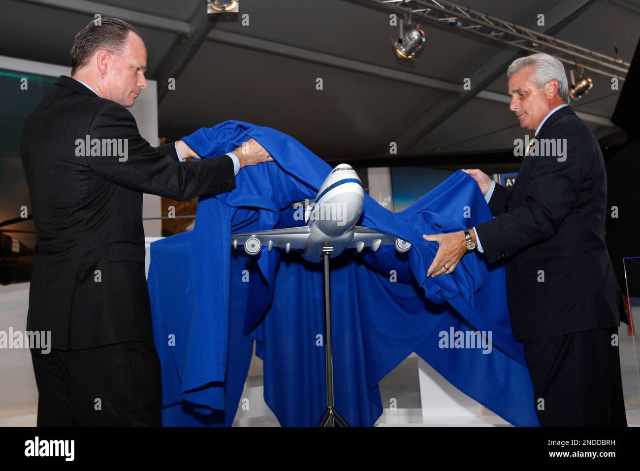 Chris Chadwick, President of Boeing Military Aircrafts, left, and ...