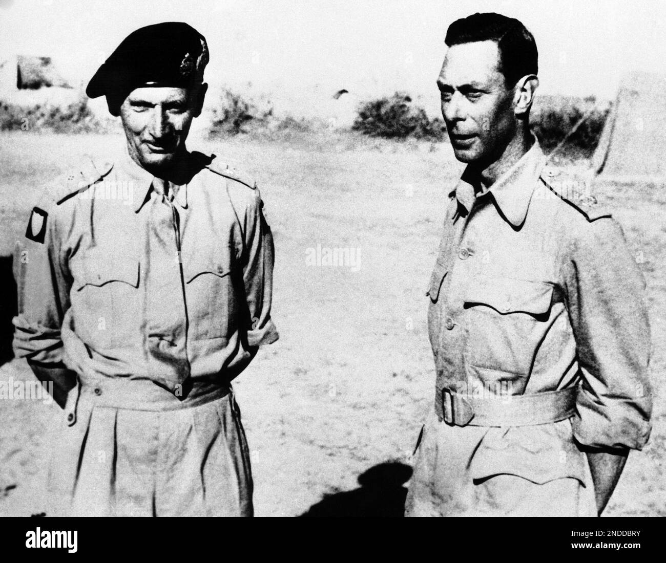 Britain's King George VI talks with General Sir Bernard Montgomery at ...