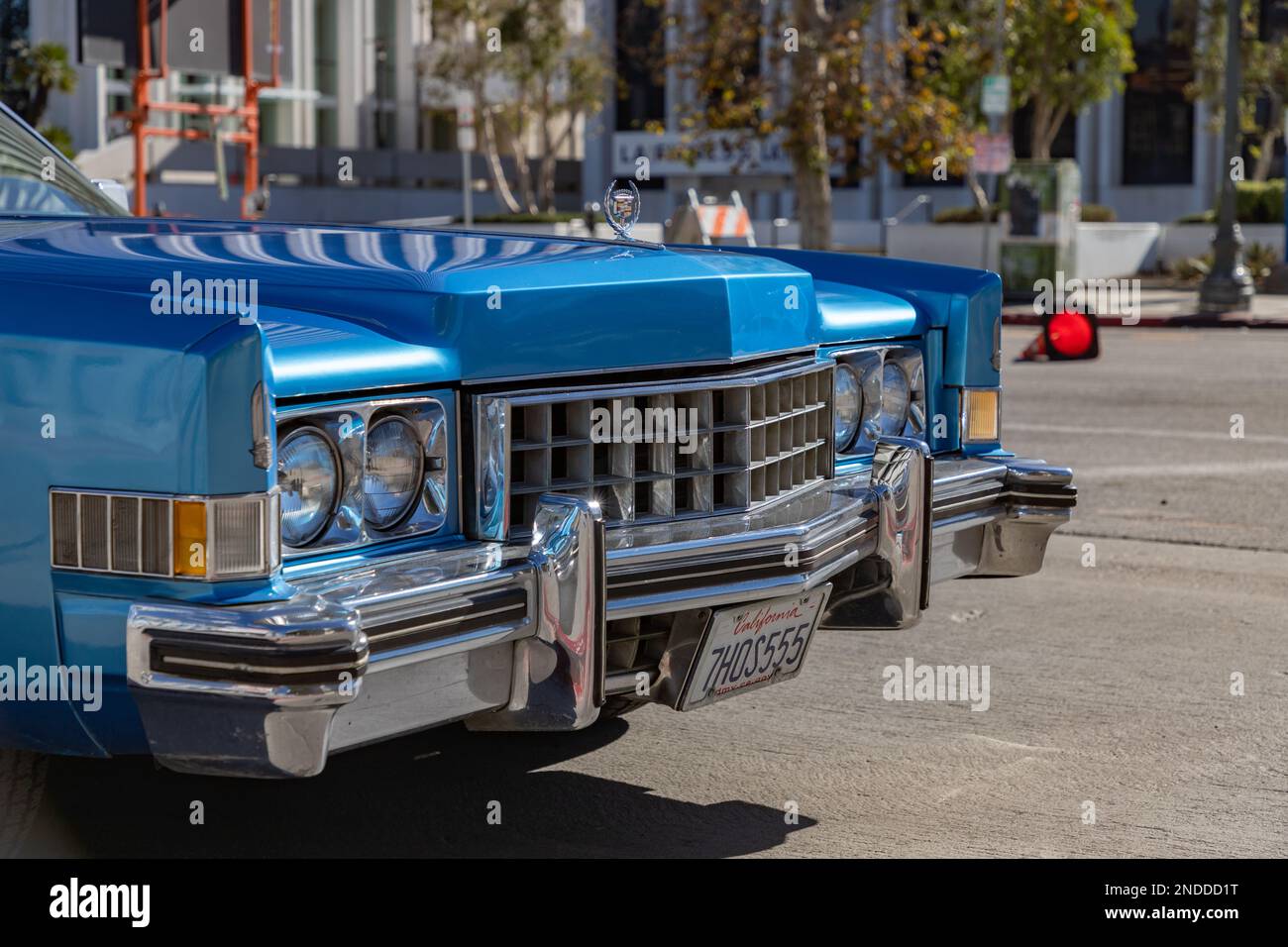 A picture of the front side of a light blue Cadillac Eldorado Stock ...