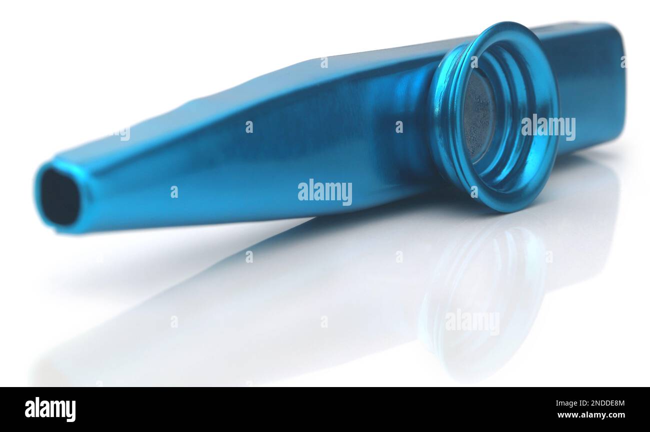 Kazoo an American musical instrument isolated over white background ...