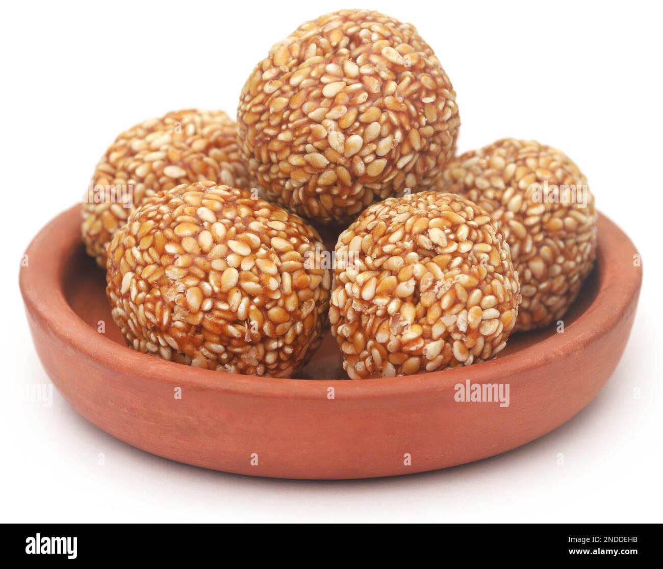 Sesame caramel laddu very popular in Indian subcontinent Stock Photo ...