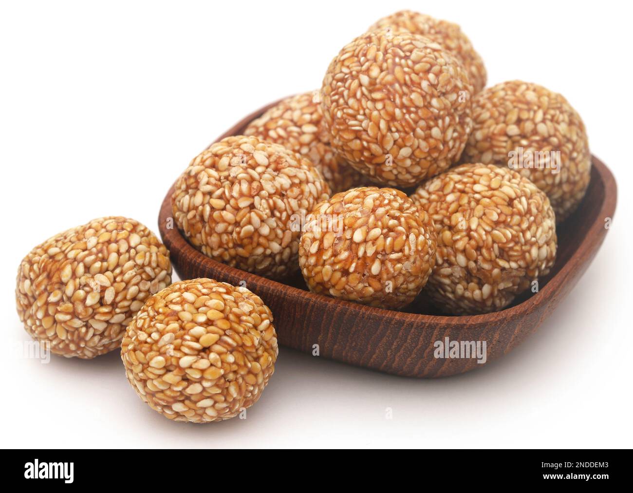 Sesame caramel laddu very popular in Indian subcontinent Stock Photo ...