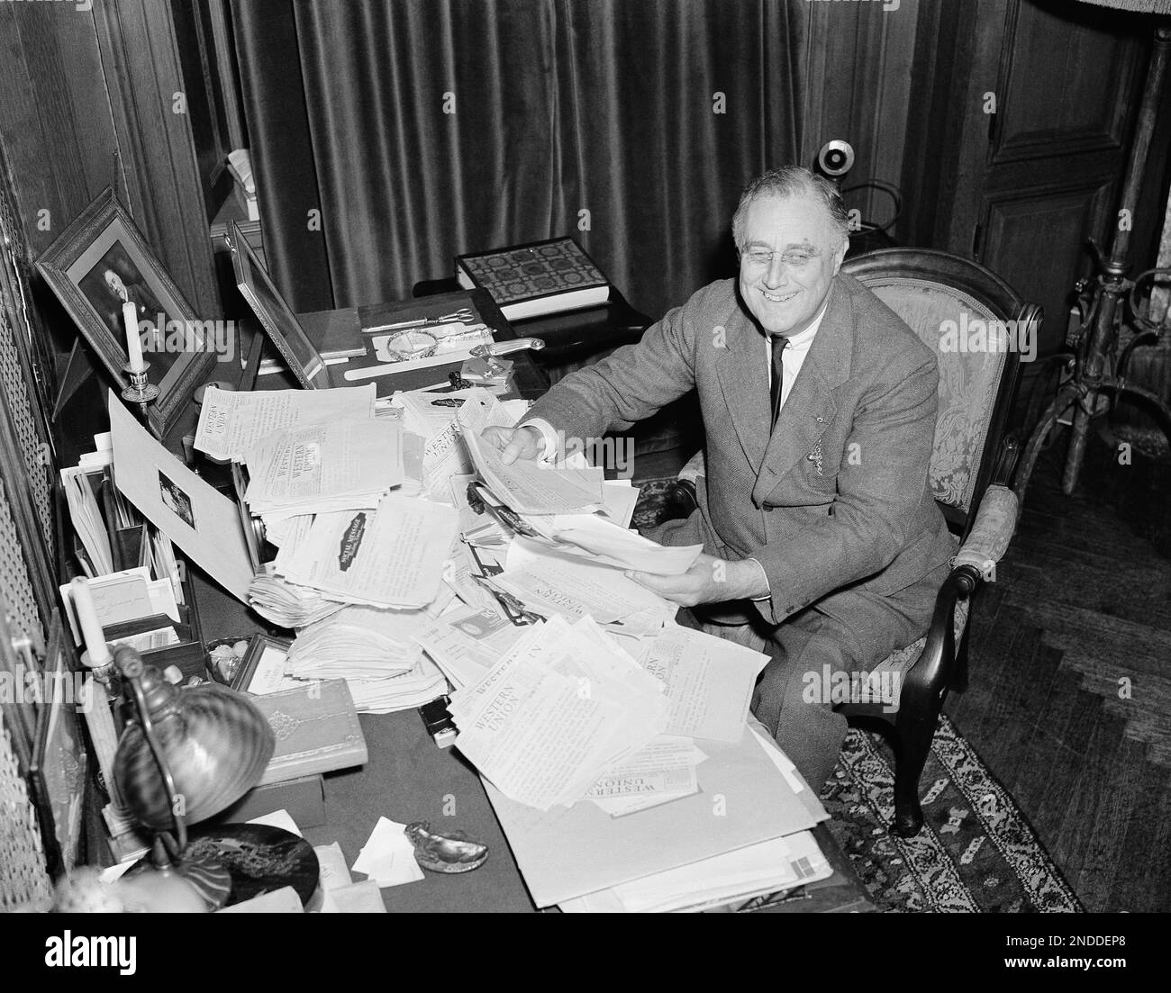 President Franklin D. Roosevelt returned to the White House in a sweep ...