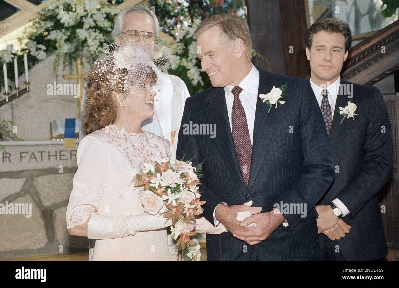Actor Charlton Heston, who portrays Jason Colby on “The Colbys ...