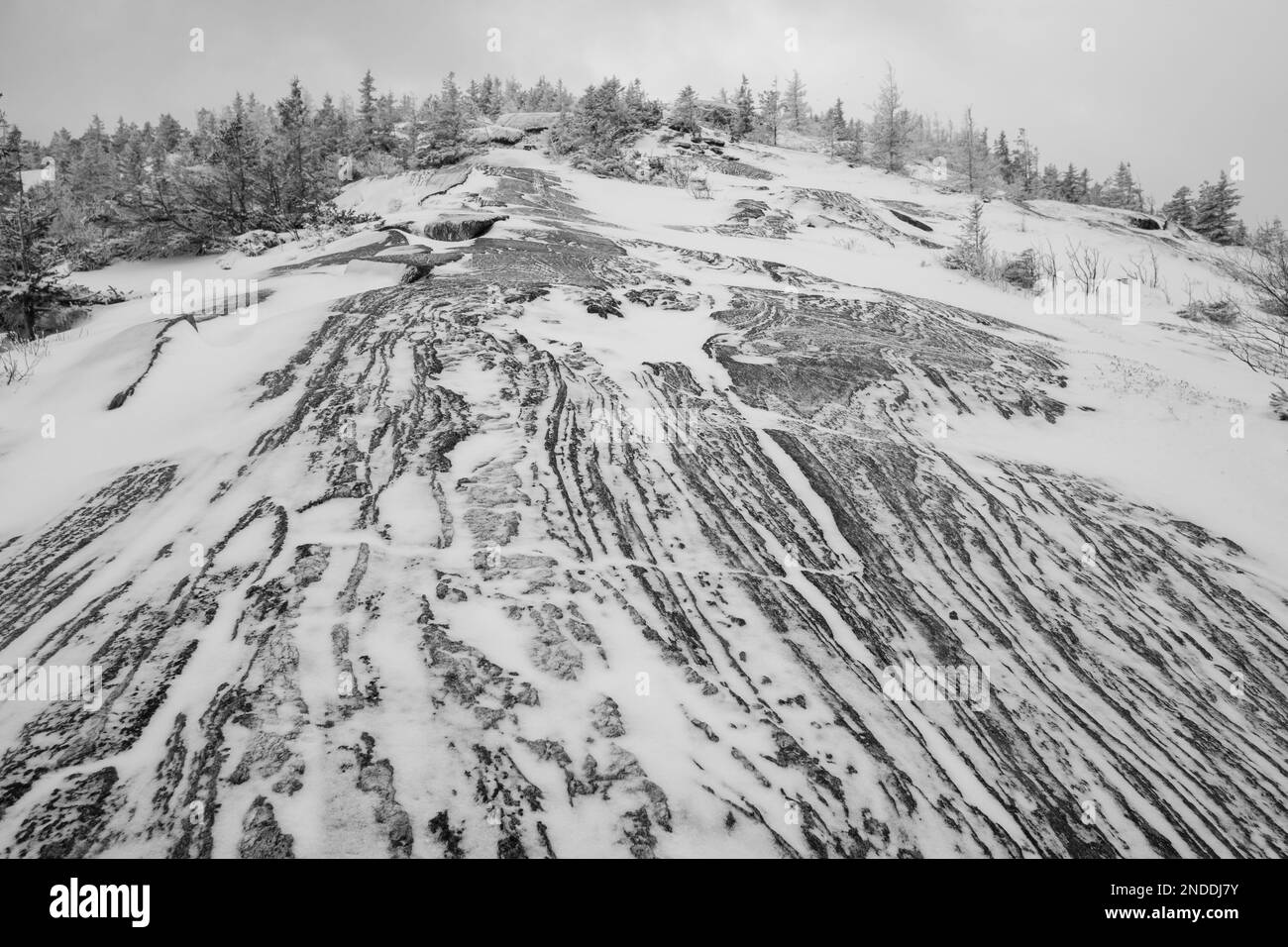 A winter landscape on Bald Mountain, Weld, Maine Stock Photo - Alamy