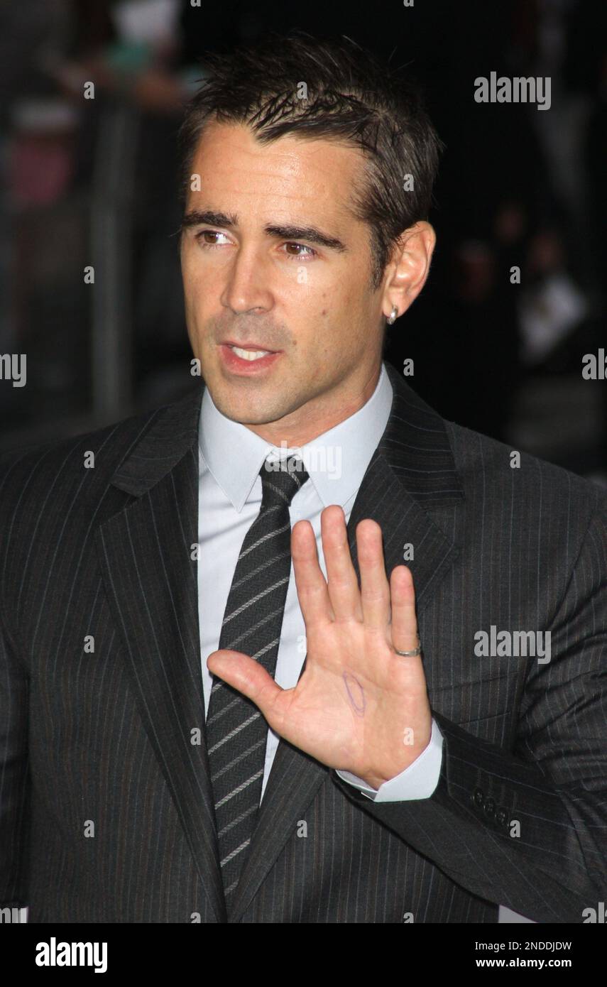 London.UK. Colin Farrell at the UK premiere of Total Recall at the Vue ...