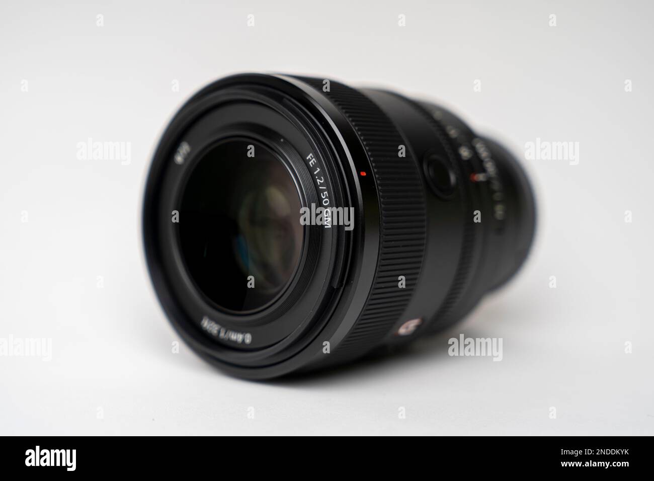 Sony G-Master SEL FE 50mm f 1.2 GM lens. Selective focus photo close up ...