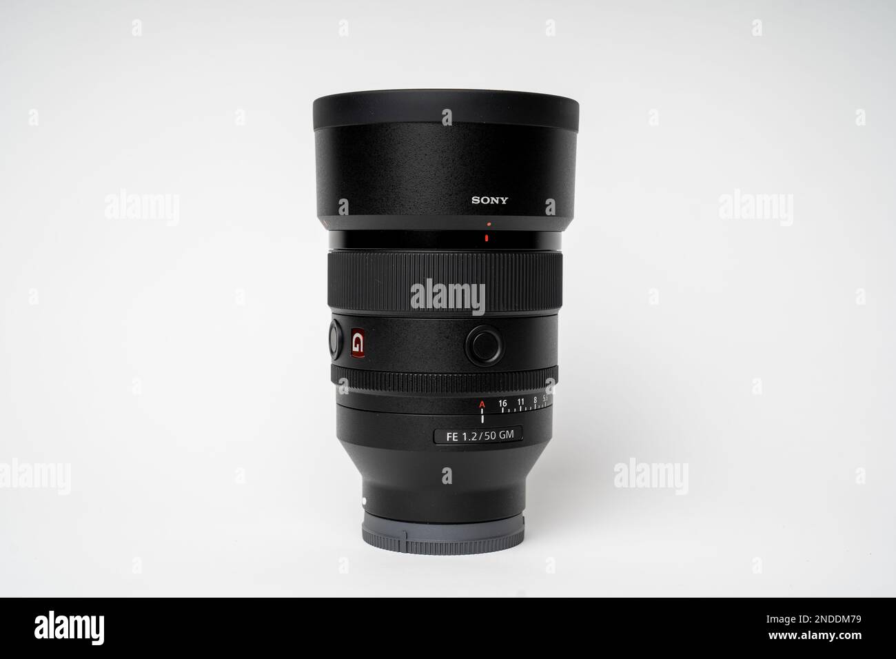 Sony G-Master SEL FE 50mm f 1.2 GM lens. Selective focus photo close up ...