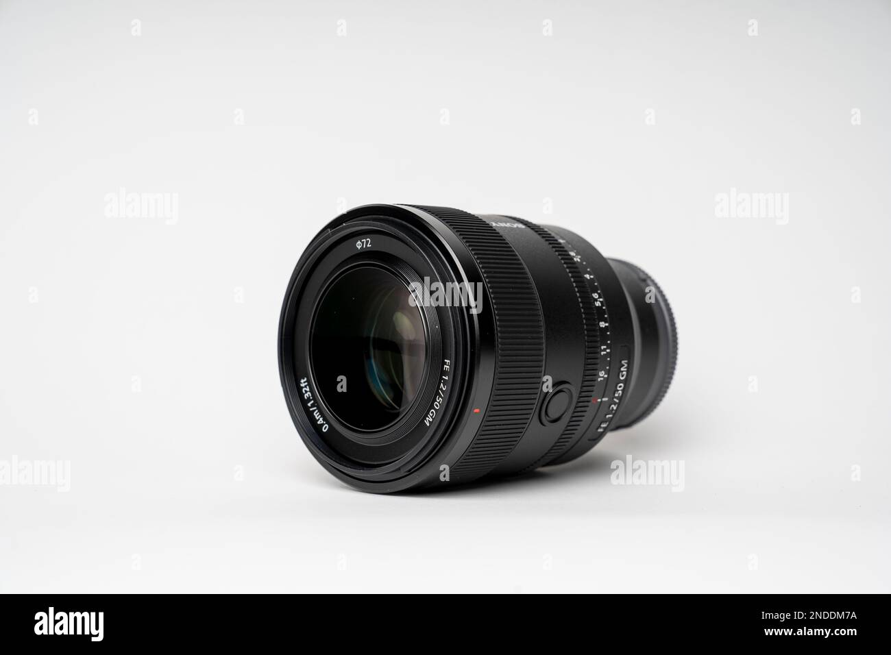 Sony G-Master SEL FE 50mm f 1.2 GM lens. Selective focus photo close up ...