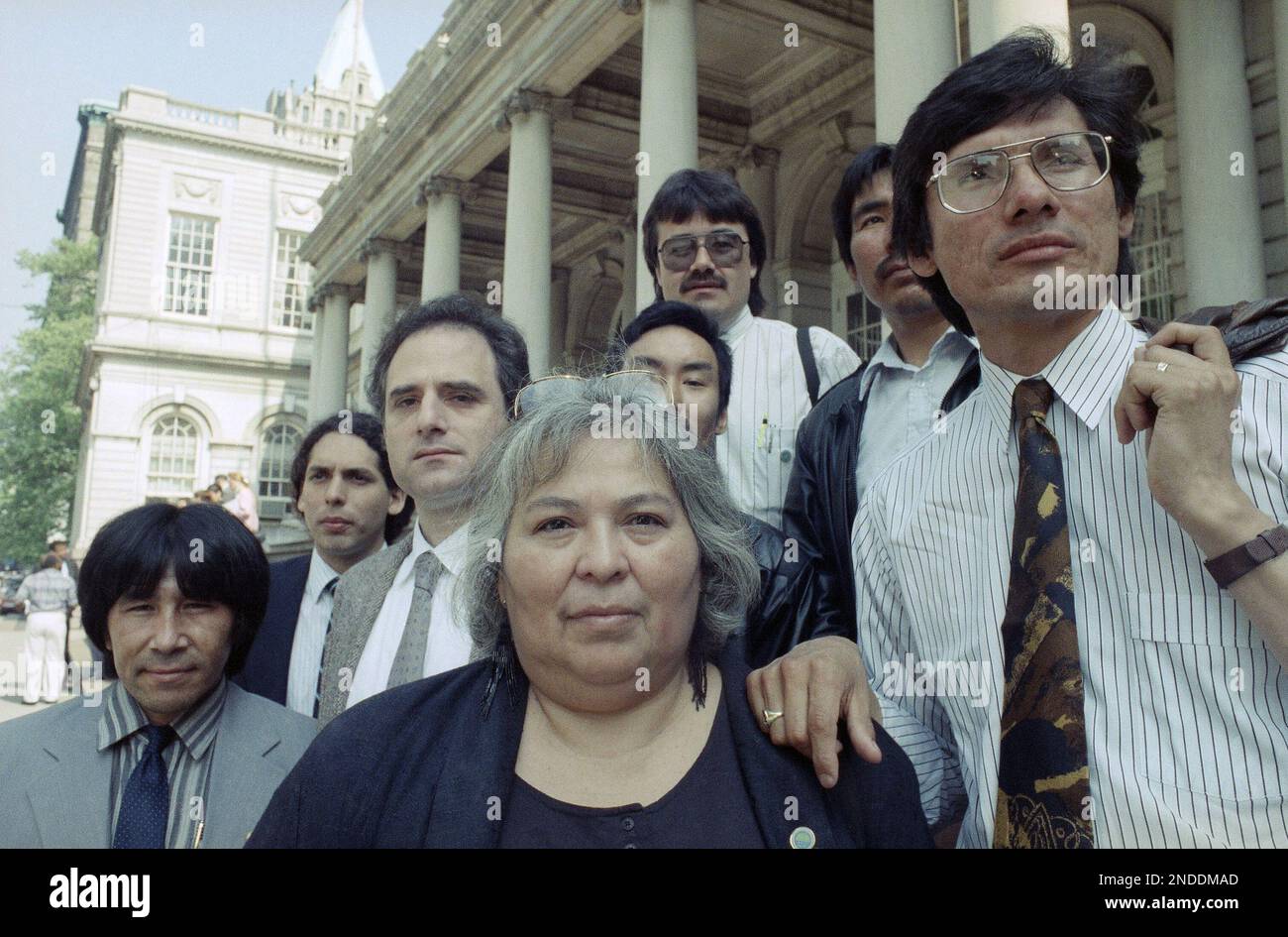 Matthew Coon Come, right, Grand Chief of the Canada’s Crests Indian ...