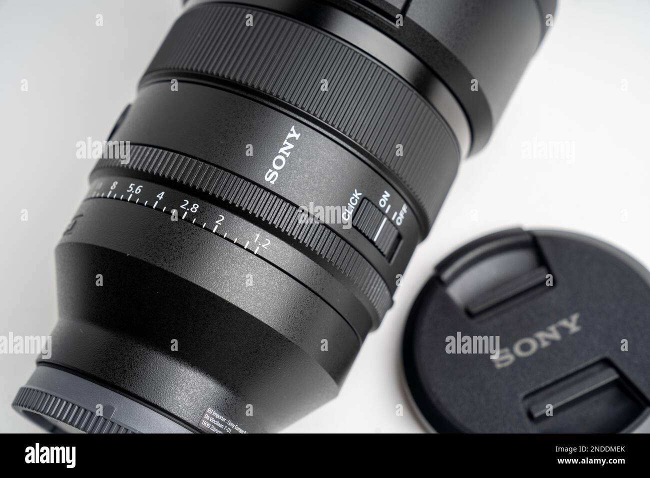 Sony G-Master SEL FE 50mm f 1.2 GM lens. Selective focus photo close up ...