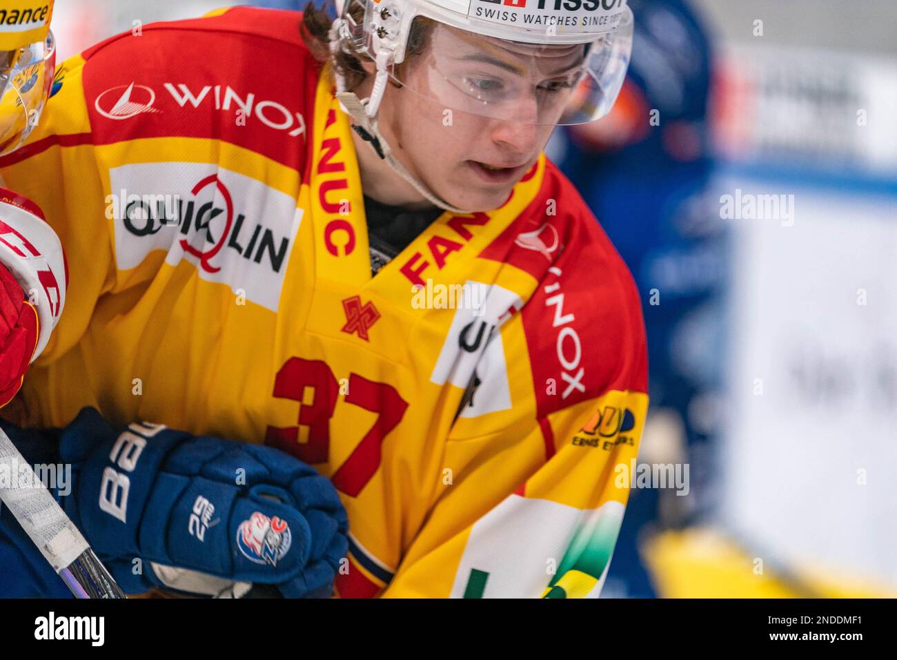 February 15, 2023, Zurich, Swiss Life Arena, NL: ZSC Lions - EHC Biel ...