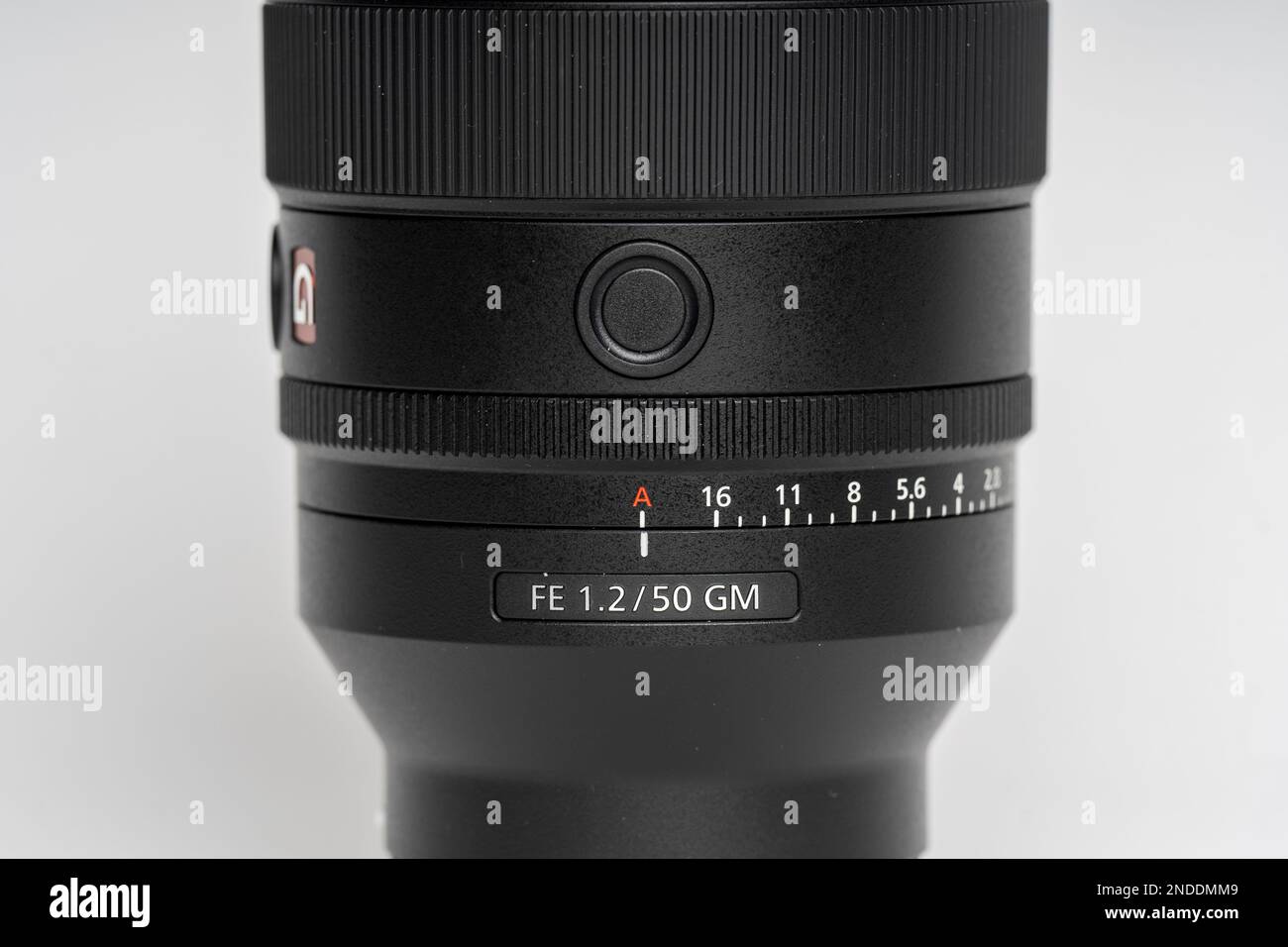 Sony G-Master SEL FE 50mm f 1.2 GM lens. Selective focus photo close up ...
