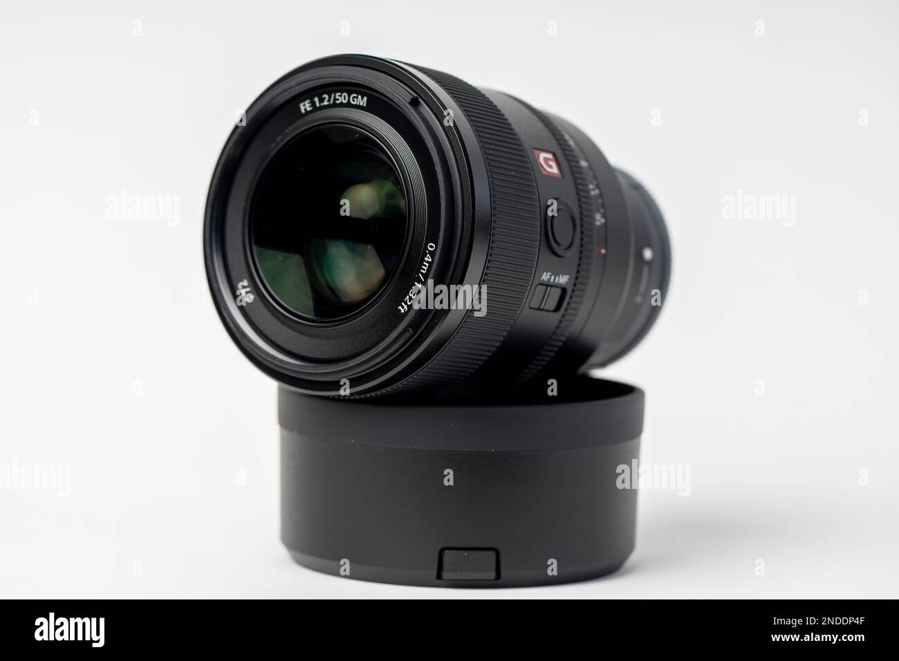 Sony G-Master SEL FE 50mm f 1.2 GM lens. Selective focus photo close up ...