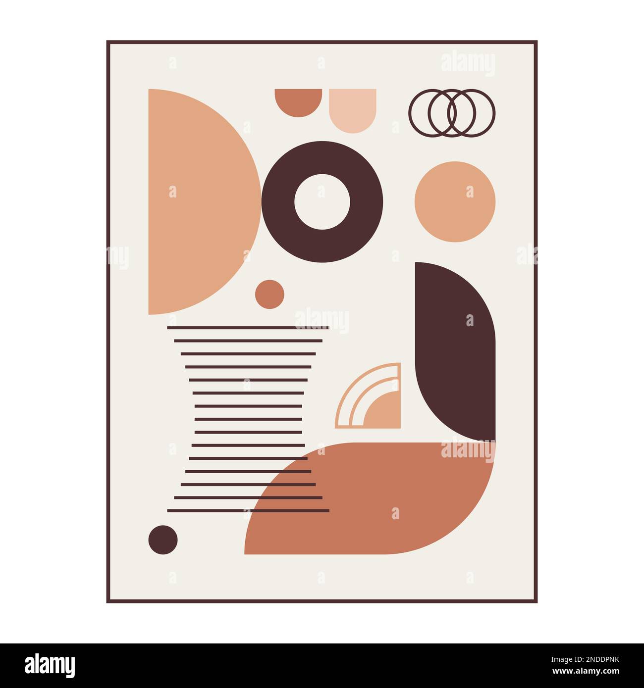 Black and white abstract boho shapes Cut Out Stock Images & Pictures ...