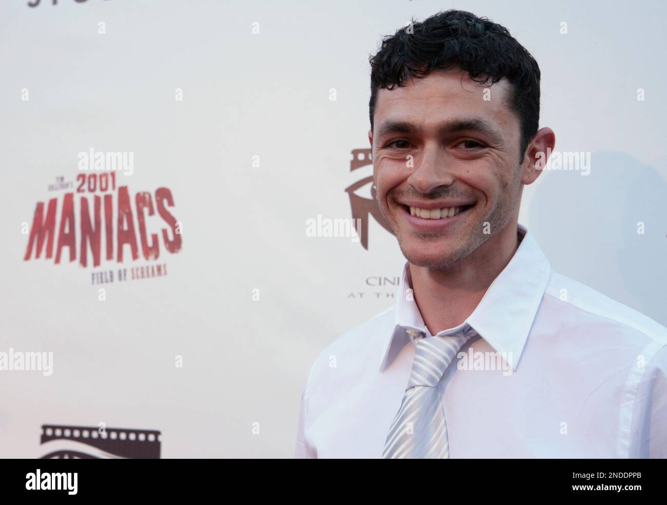 Cast member Alex Luria poses at the screening of "2001 Maniacs: Field ...