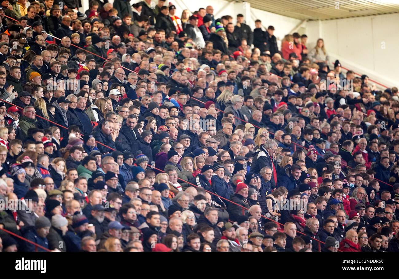 Bristol City fans in the stands during the Sky Bet Championship match ...