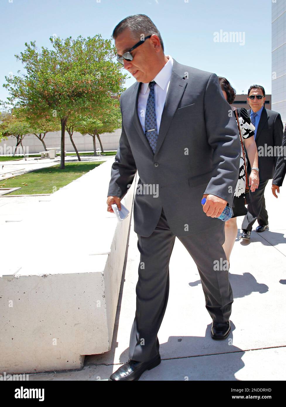 Phoenix police officer David Salgado leaves the Sandra Day O'Connor ...