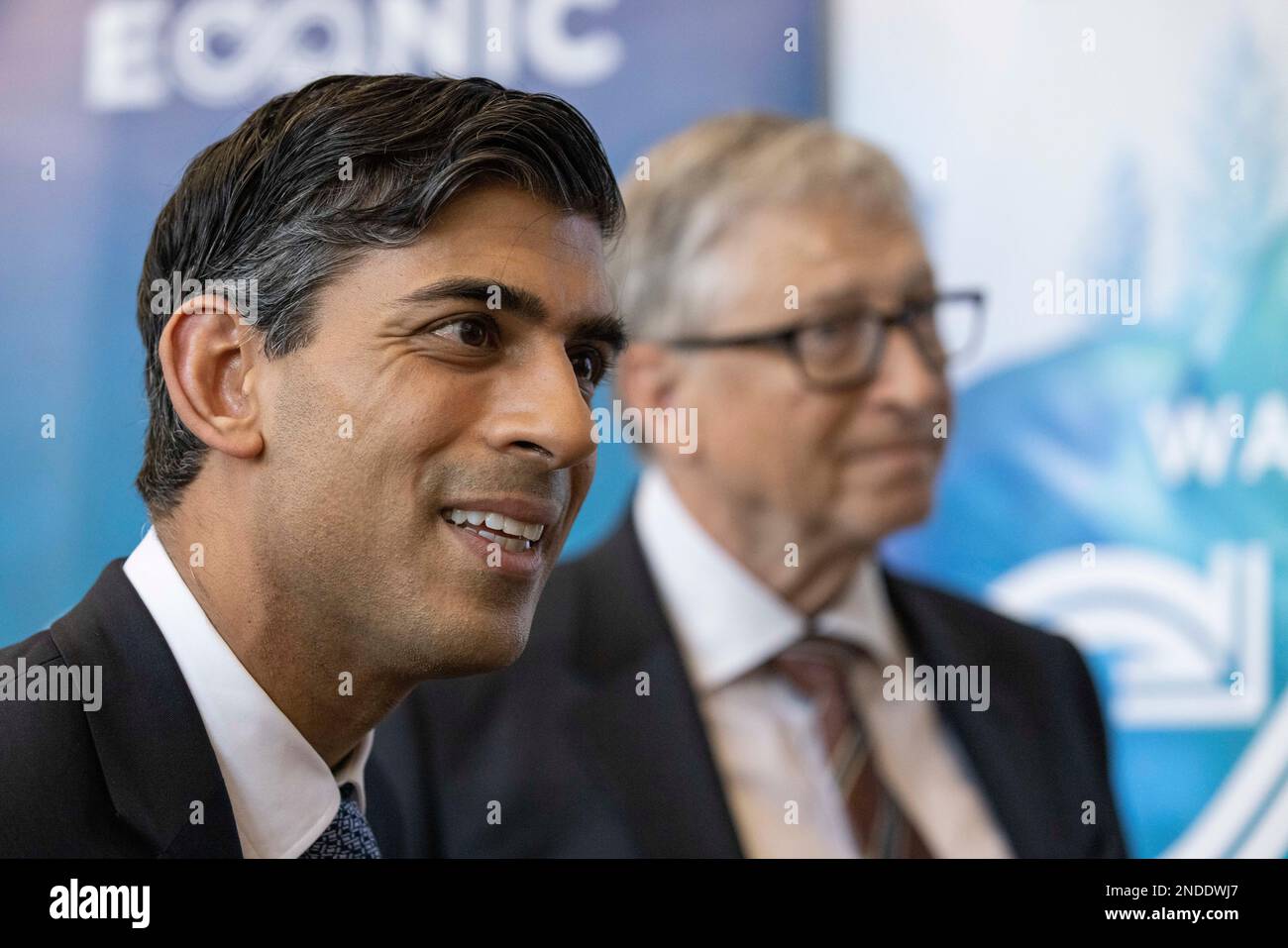 Prime Minister Rishi Sunak at Imperial College London with Bill Gates ...